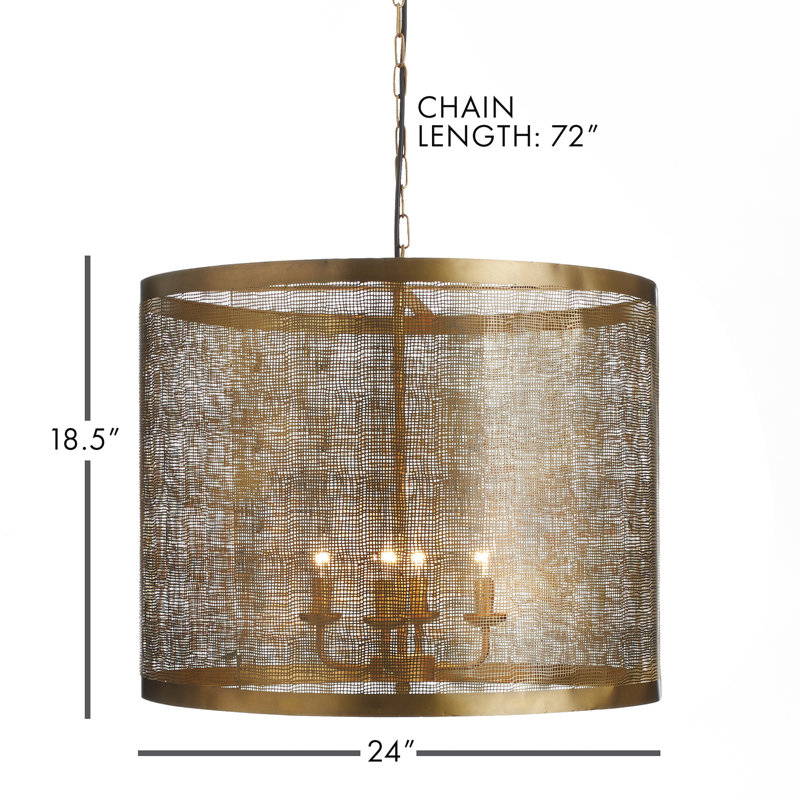 Napa Home and Garden Graham 1 - Light Shaded Drum Pendant | Perigold